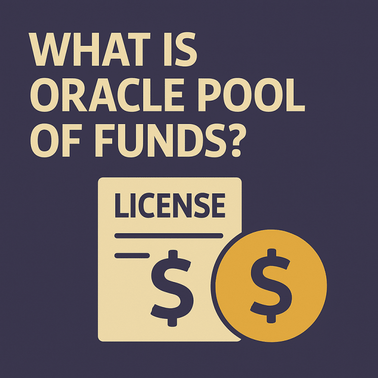 What is Oracle Pool of Funds (Enterprise License Agreement)