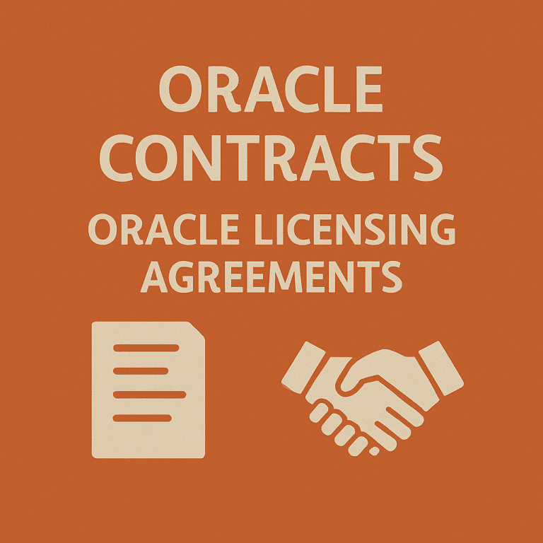 Oracle On-Premises Licensing Contracts: OMA, Ordering Documents, and Support Renewals