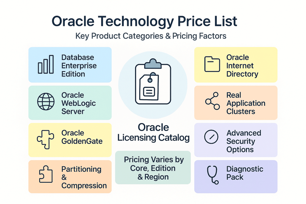How to Navigate the Oracle Technology Price List
