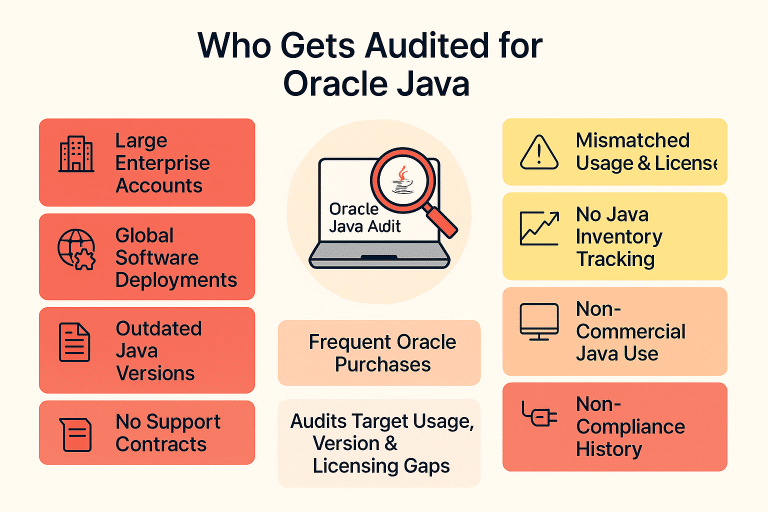Who Gets Audited for Oracle Java