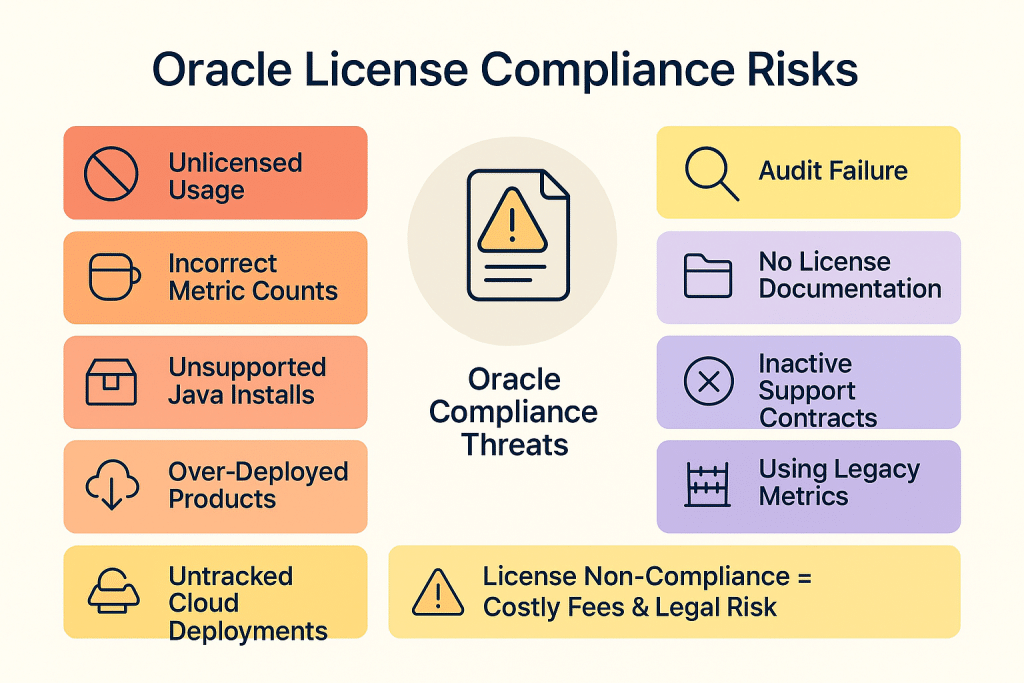 Top 10 Compliance Risks When Facing an Oracle Audit