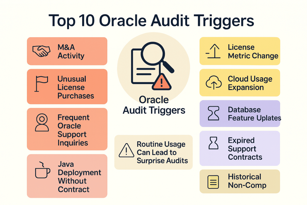 Top 10 Oracle Audit Triggers: How to Stay Prepared