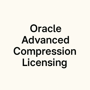 Oracle Advanced Compression Licensing