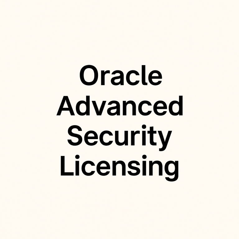 Oracle Advanced Security Licensing