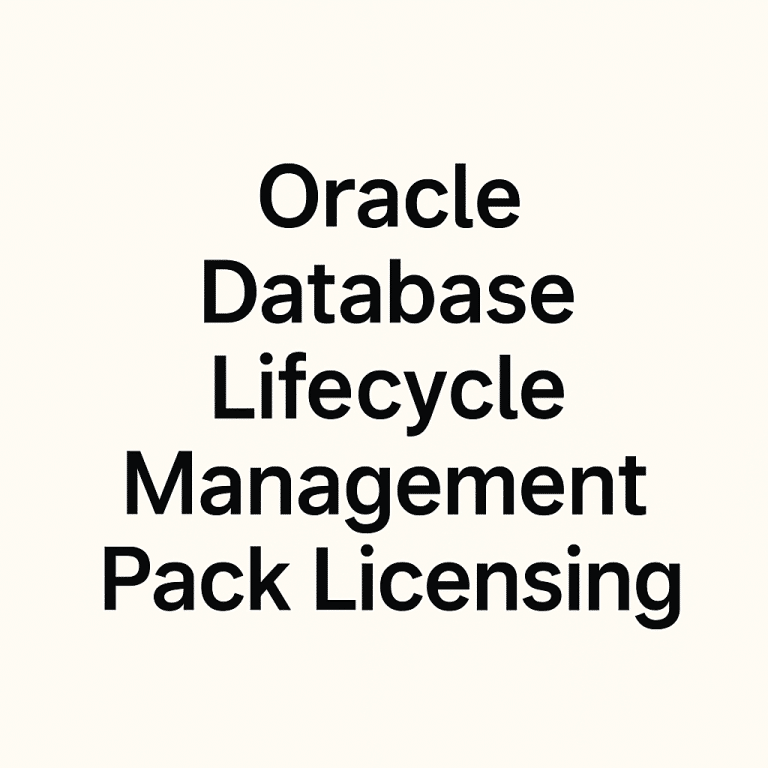 Oracle Database Lifecycle Management Pack Licensing