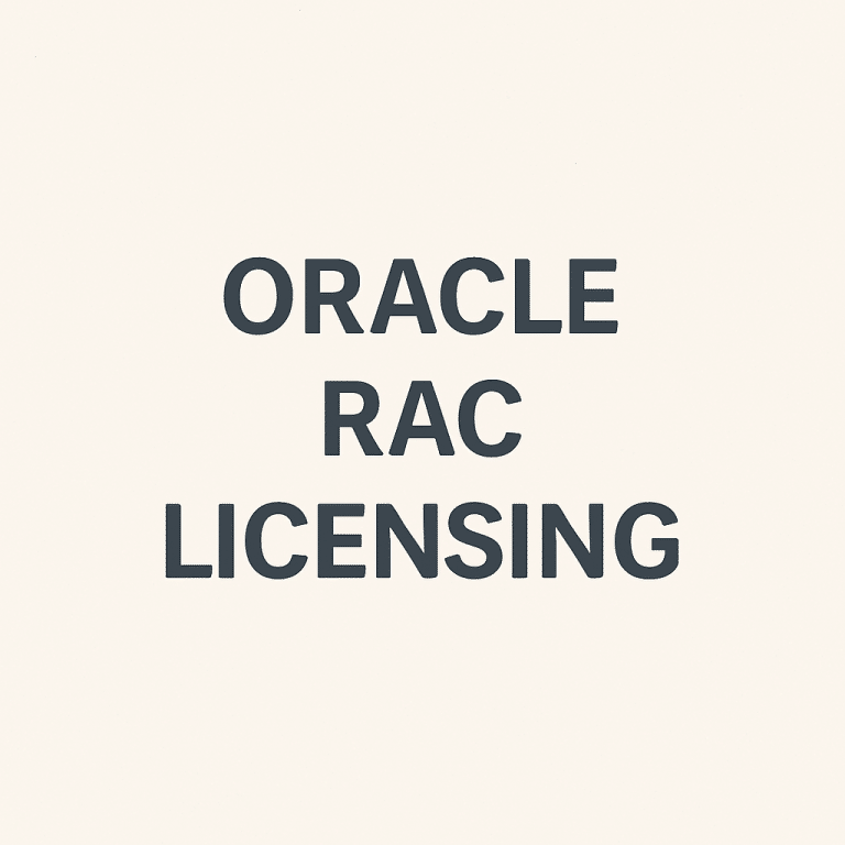 Oracle RAC Licensing