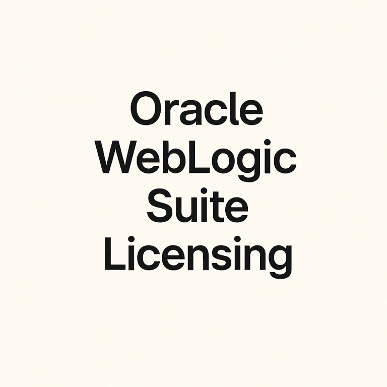 Oracle Weblogic Suite Licensing