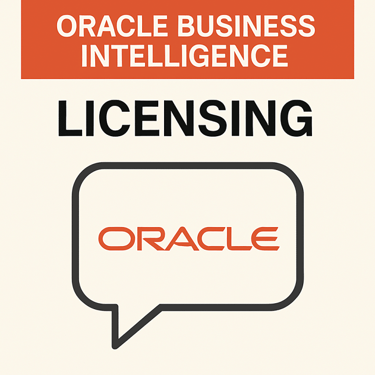 Oracle Business Intelligence (BI) Licensing