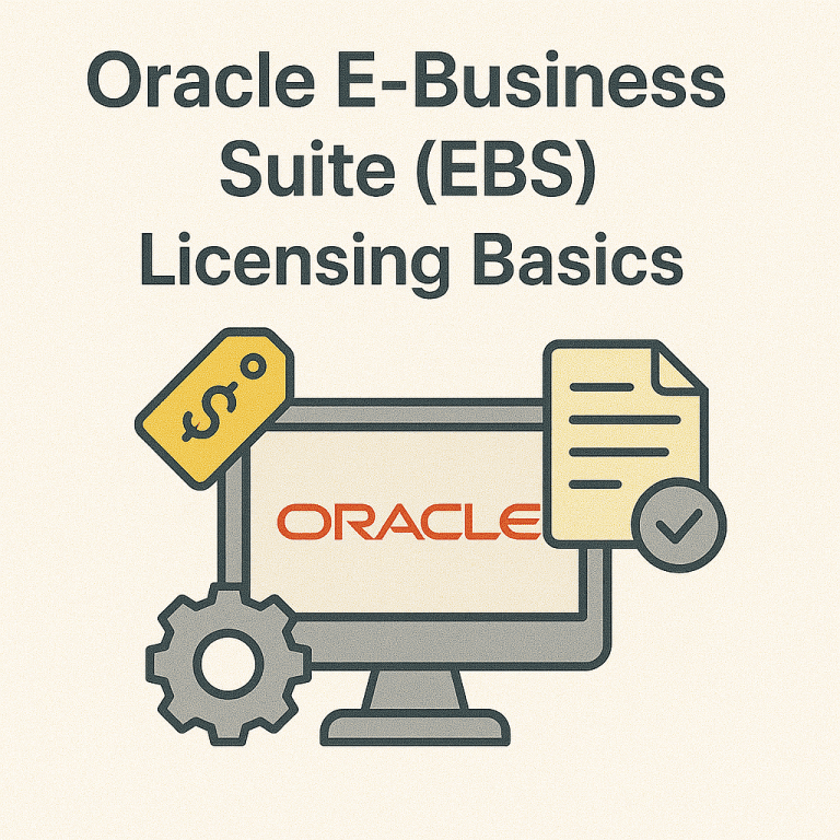 Oracle E-Business Suite (EBS) Licensing Basics