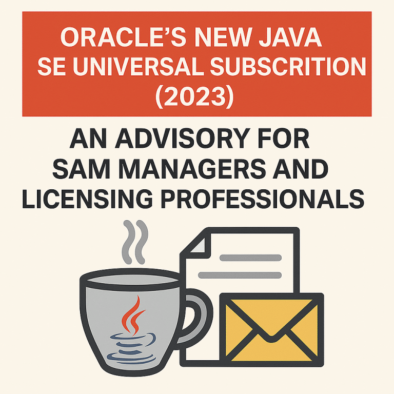 Oracle New Java SE Universal Subscription (2023): An Advisory for SAM ...
