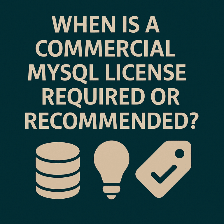 Oracle MySQL Licensing and Support: A Complete Advisory Guide