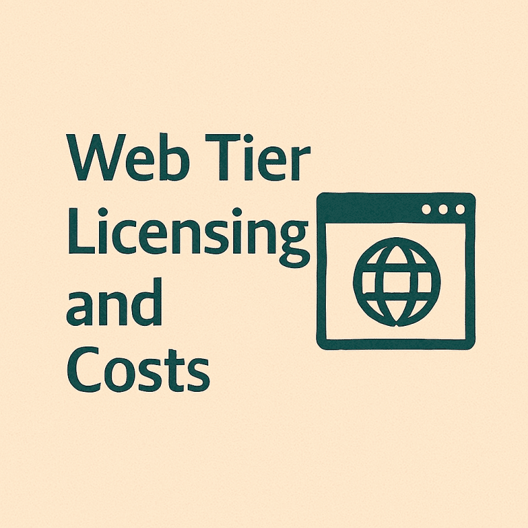 Oracle Web Tier Licensing and Costs