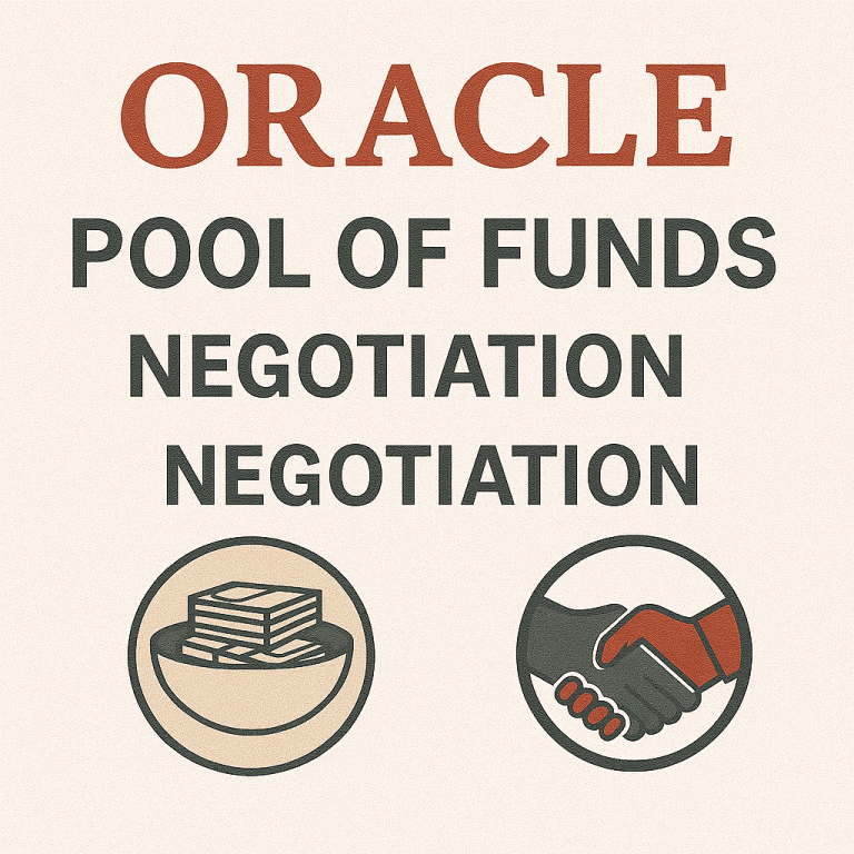 Oracle Pool of Funds Negotiation Strategies for CIOs