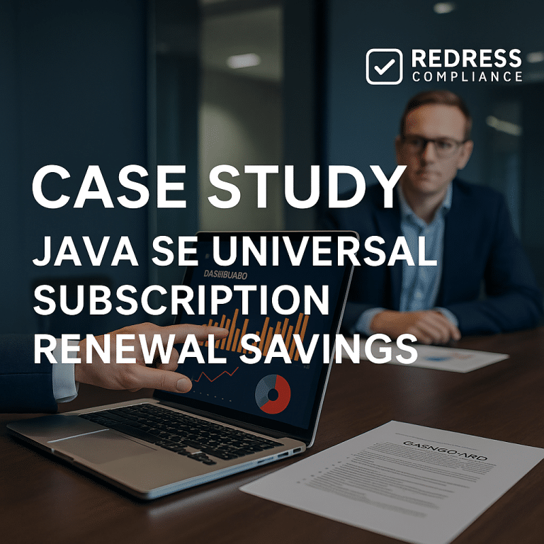 Case Study: Java SE Universal Subscription Renewal Savings